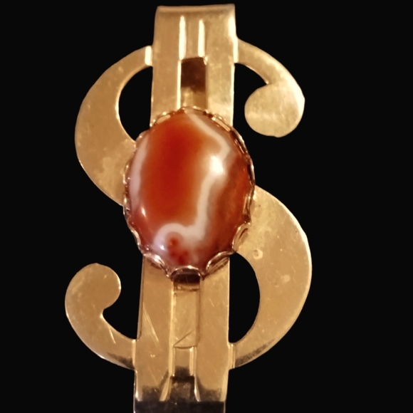 Vintage | Accessories | Beautiful Golden Vintage Money Clip With ...